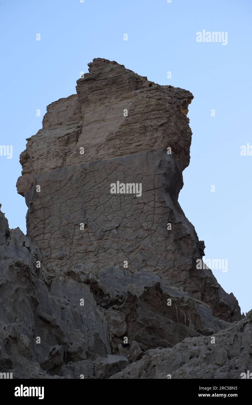Lot's Wife Rock Formation - Mount Sodom near the Lower Basin of the ...