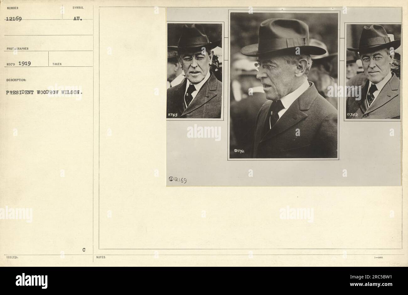 President Woodrow Wilson addressing American troops during World War I ...