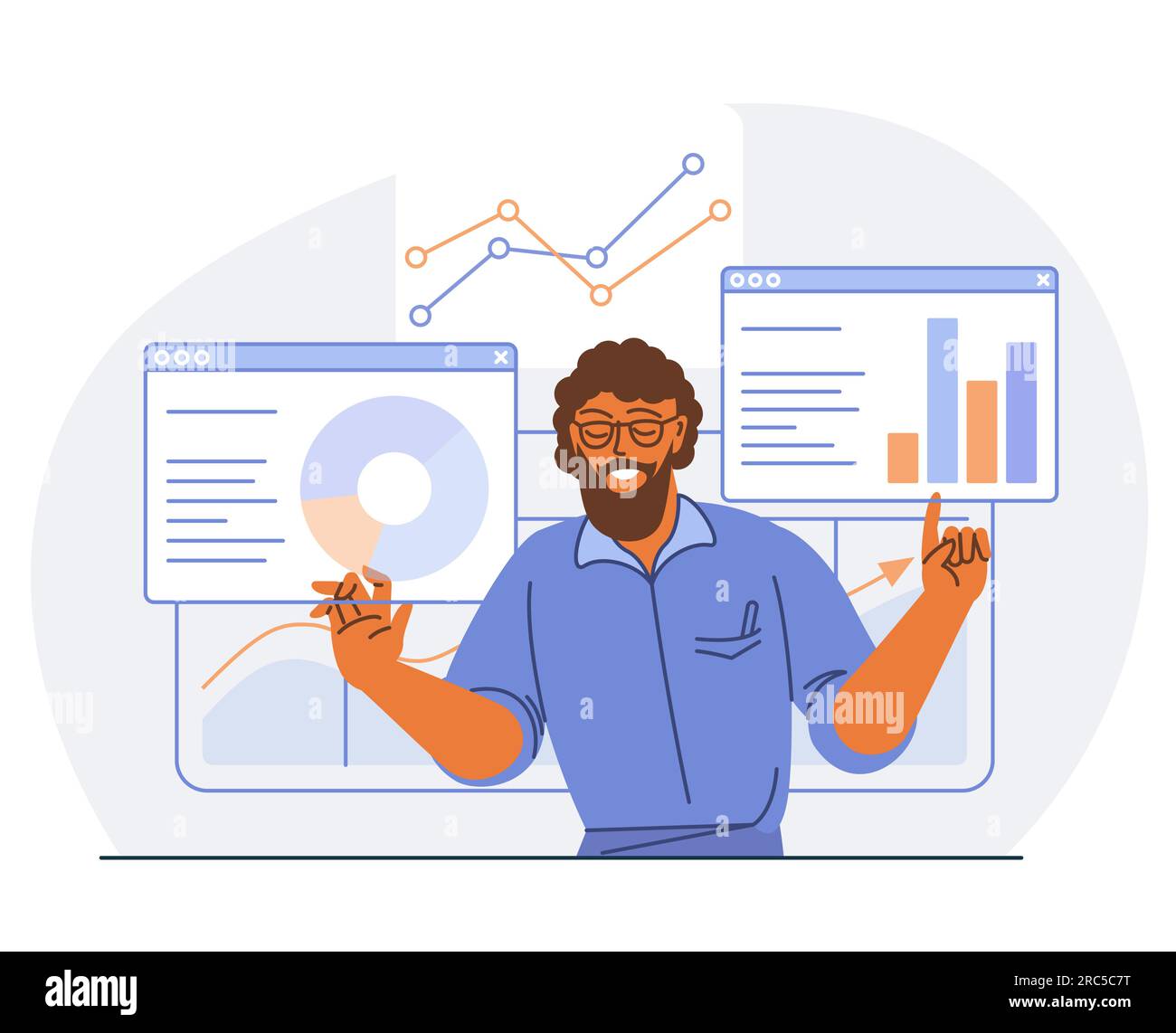Business data research analysis Stock Vector Images - Alamy