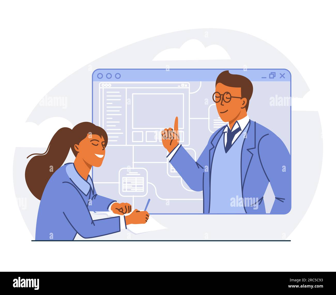 Online survey laptop Stock Vector Images - Alamy