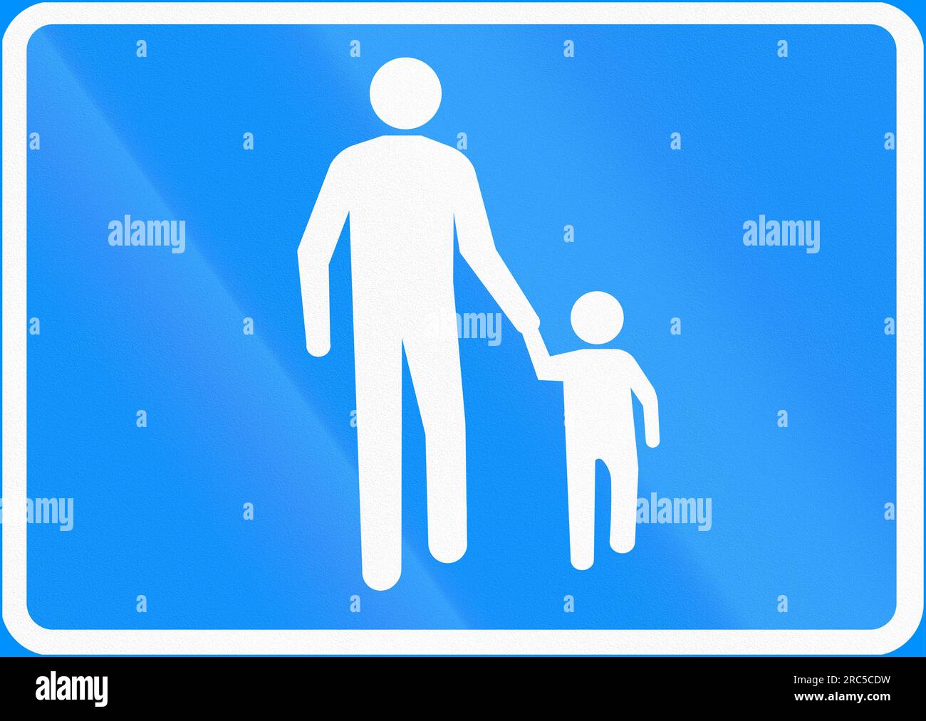 Road sign 575 in Finland - Pedestrian zone Stock Photo - Alamy