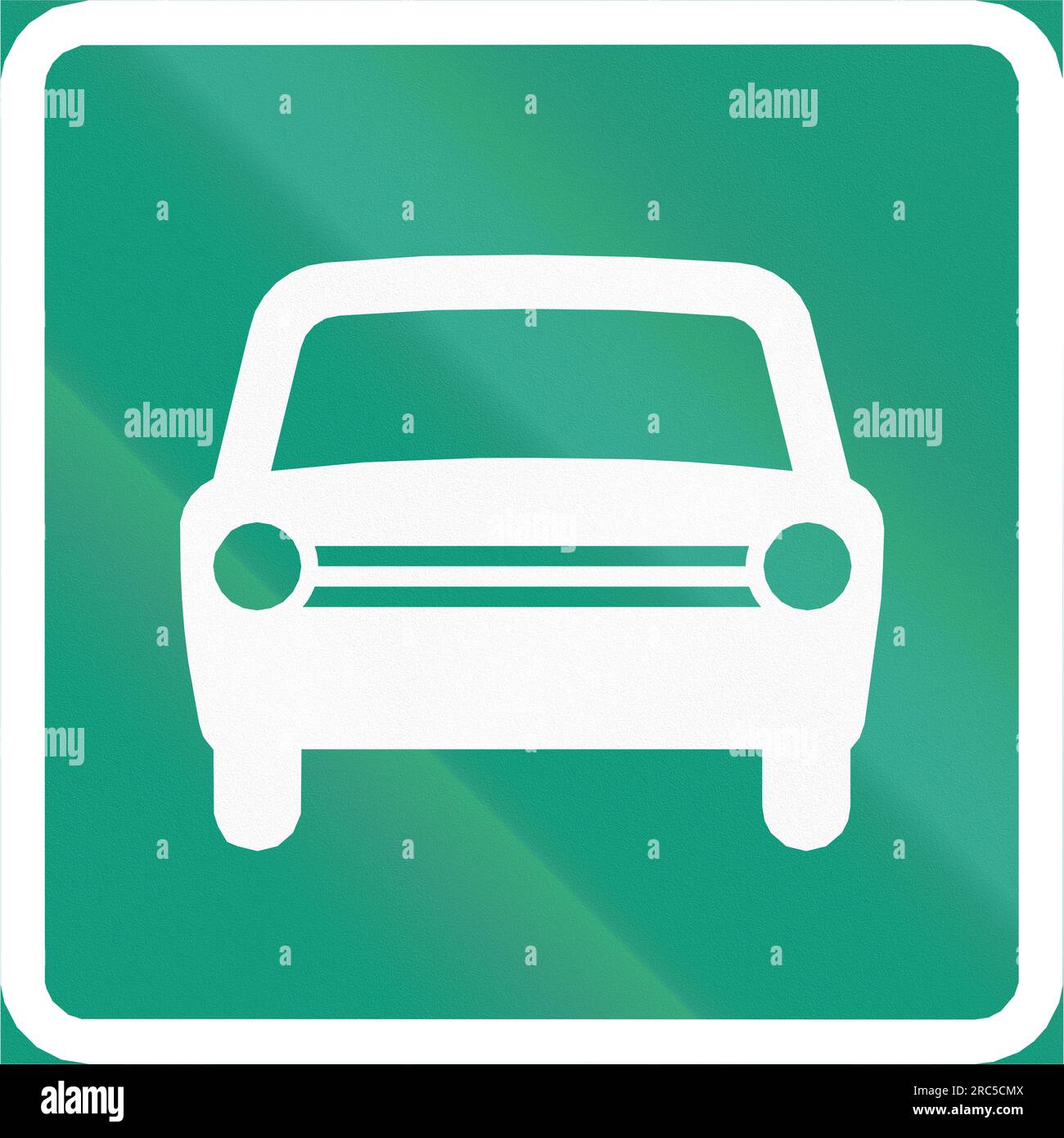 Finnish road sign no. 672. Symbol of road for motor vehicles Stock ...