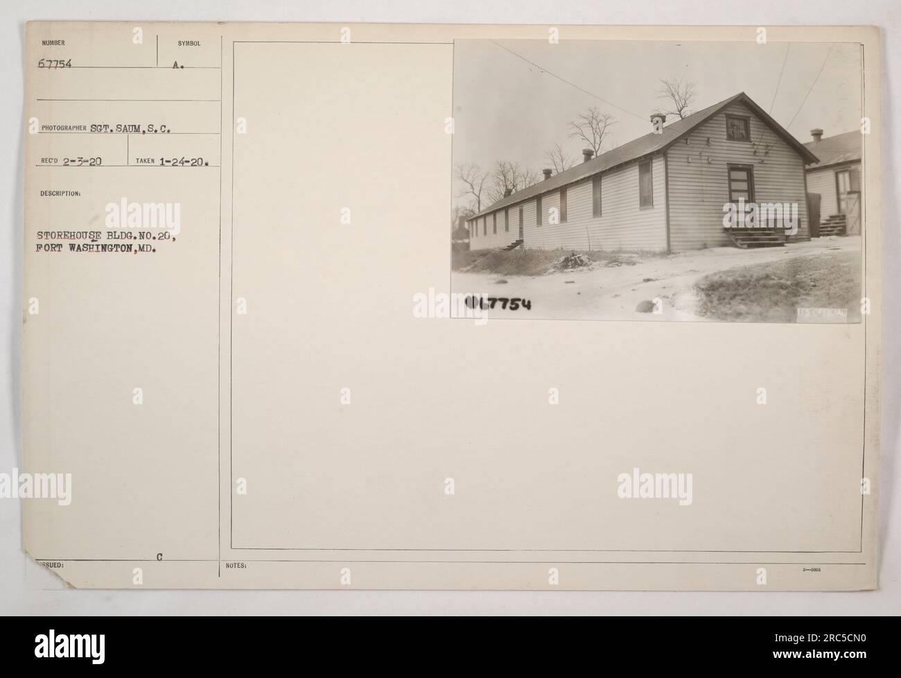 Image of Storehouse Building No. 20 at Fort Washington, Maryland ...
