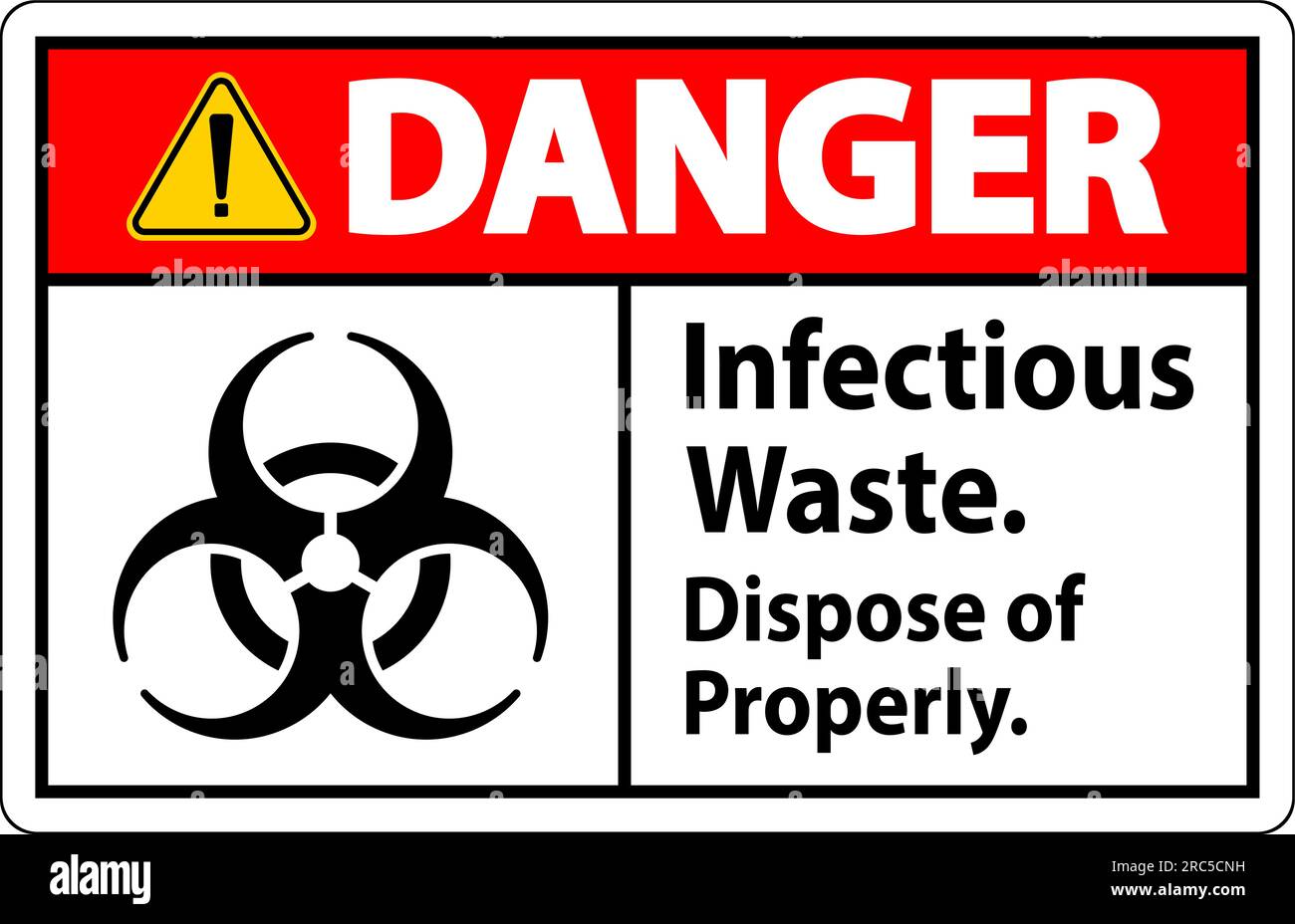 Biohazard danger label infectious waste hi-res stock photography and ...
