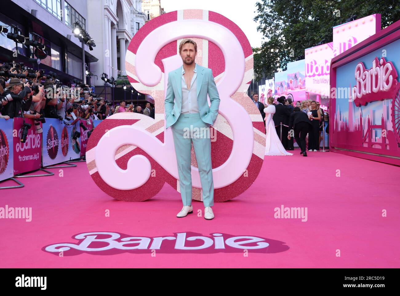 Ryan Gosling poses for photographers upon arrival at the premiere of ...