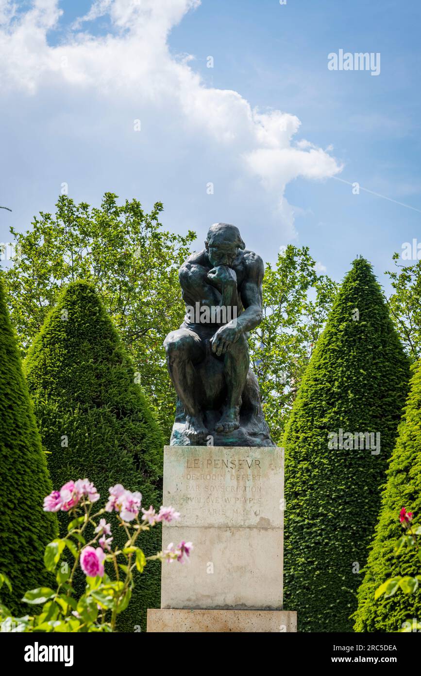 The Thinker (1906) in the garden of the museum, Rodin Museum, Paris, France Stock Photo - Alamy