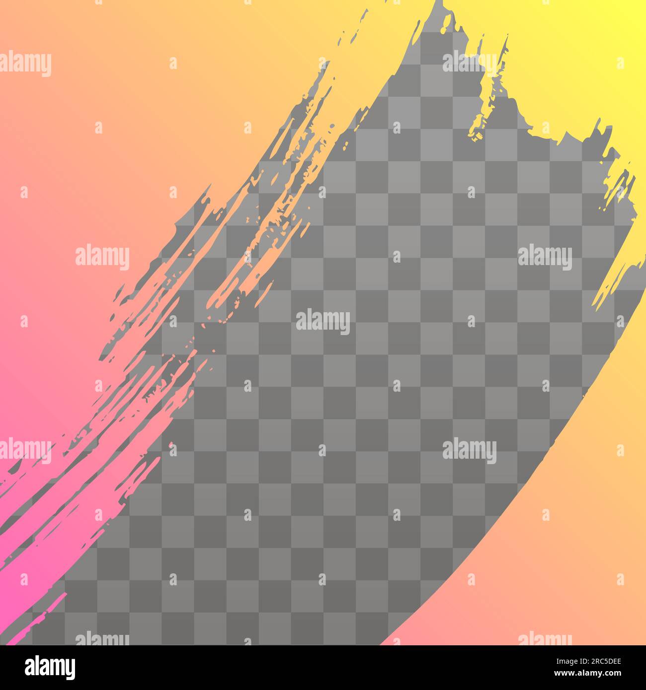 Grunge overlay. Hand drawn brush stroke abstract frame. Transparent ...