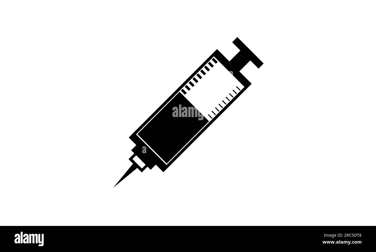syringe vector isolated on white background Stock Vector Image & Art ...