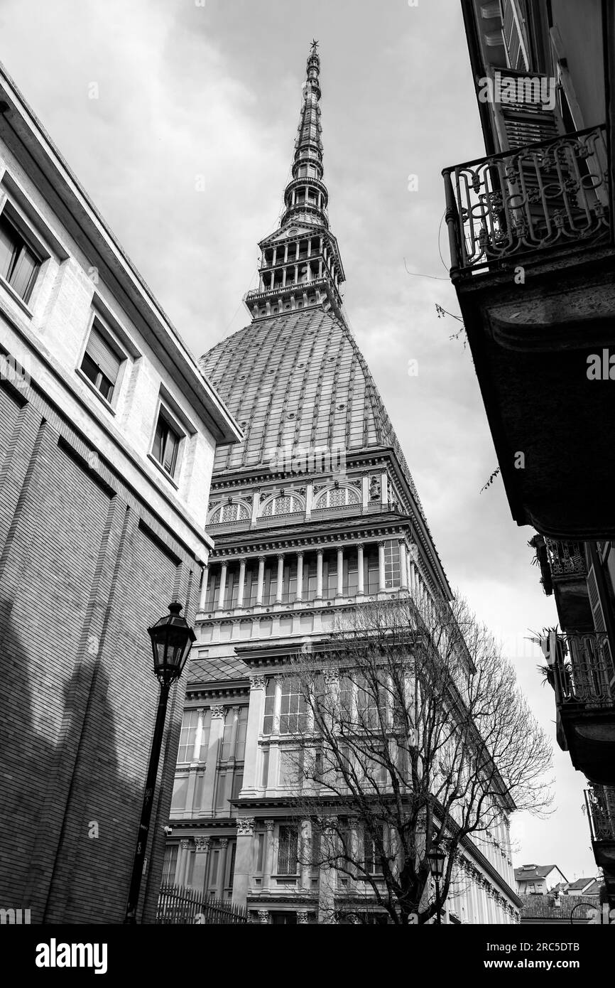 Turin, Italy - March 27, 2022: The Mole Antonelliana, a major landmark ...