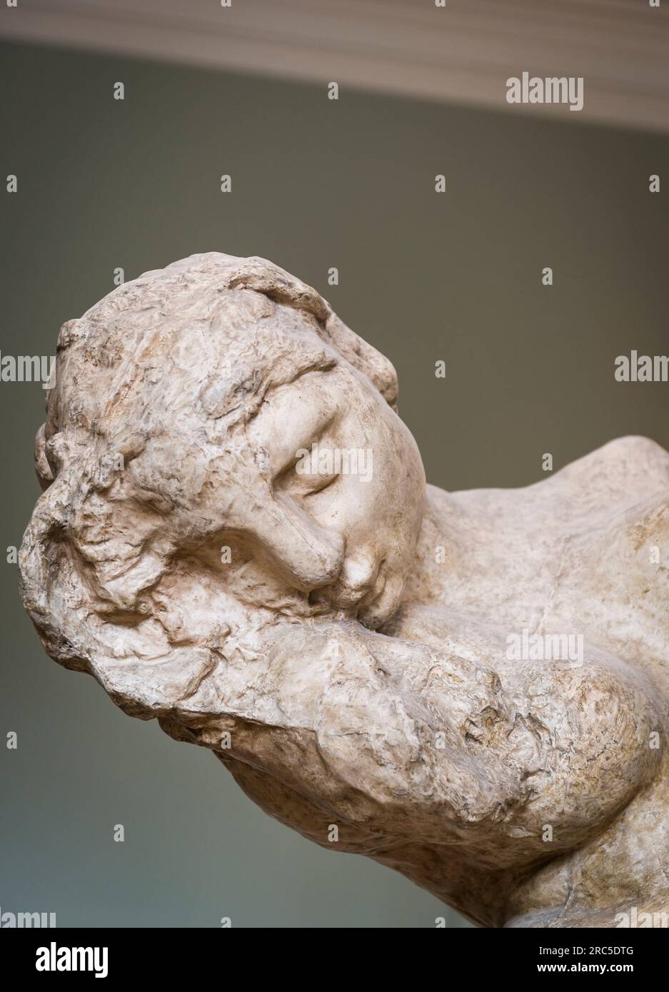 Plaster cast for Meditation or The Interior Voice1886 sculpture, Rodin ...