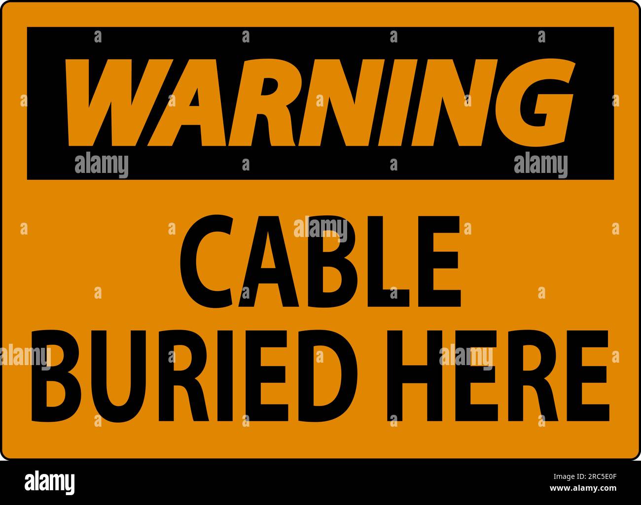 Warning buried cable hi-res stock photography and images - Alamy