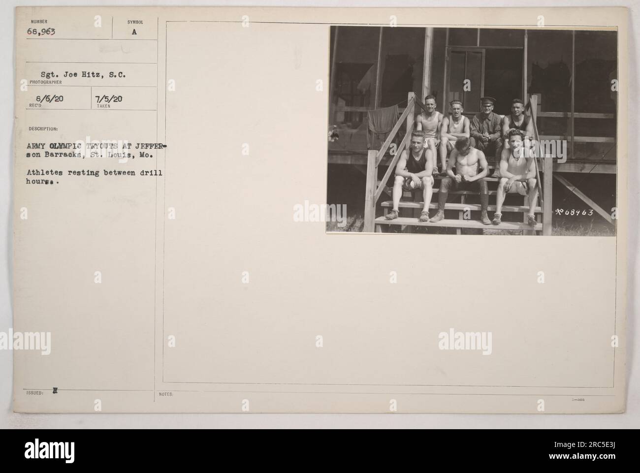 Soldiers take a break during the Army Olympic tryouts at Jefferson ...