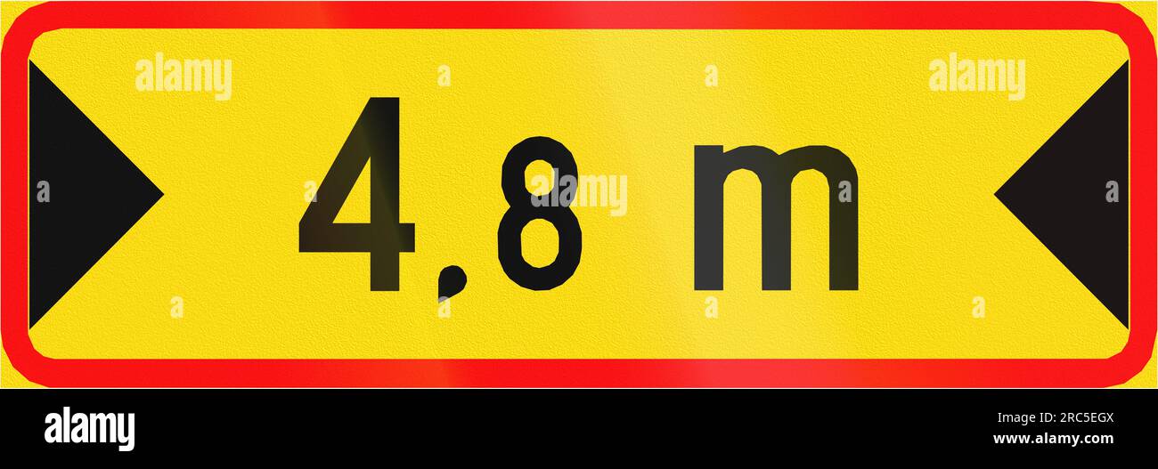 Additional traffic sign in Finland - Free Width Stock Photo - Alamy