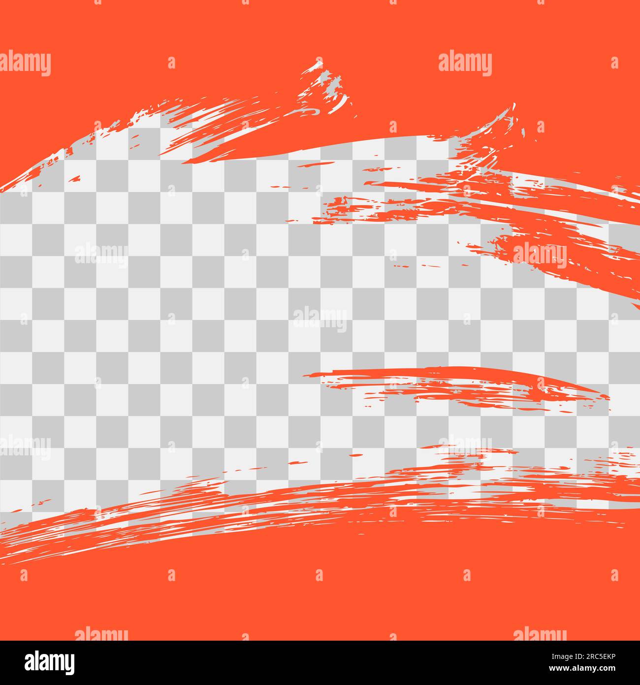 Grunge overlay. Hand drawn brush stroke abstract frame. Transparent ...