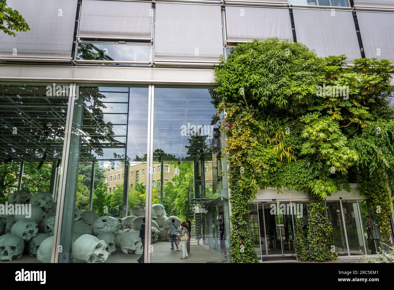Entrance to the museum, Fondation Cartier, a contemporary art museum ...