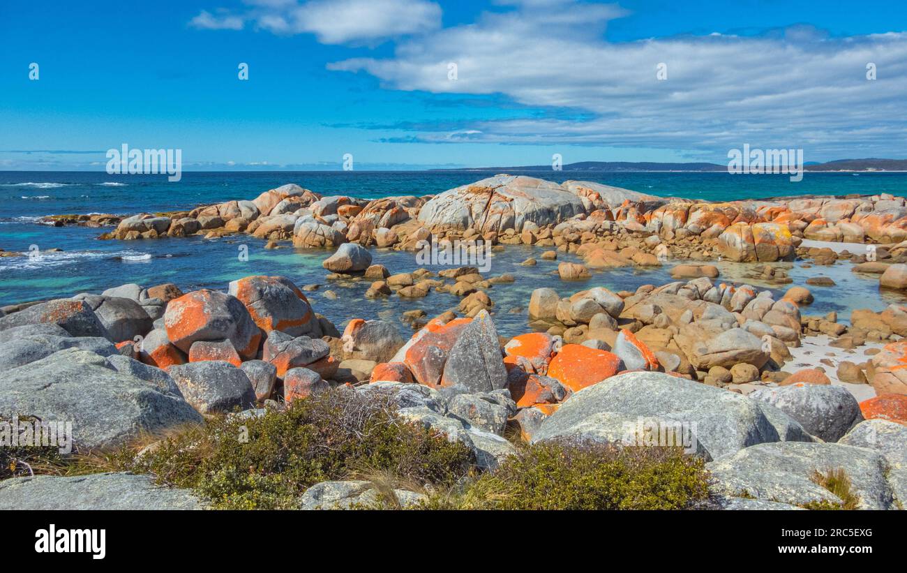 Colorful Bicheno Foreshore | Bicheno, Tasmania, Australia Stock Photo ...