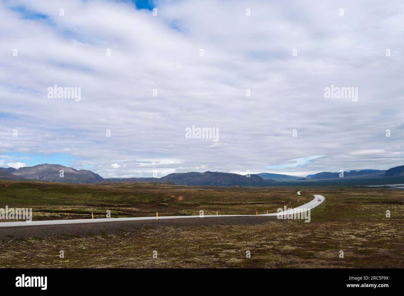 Beautiful nature in Iceland. Scenic Icelandic landscape at cloudy day ...