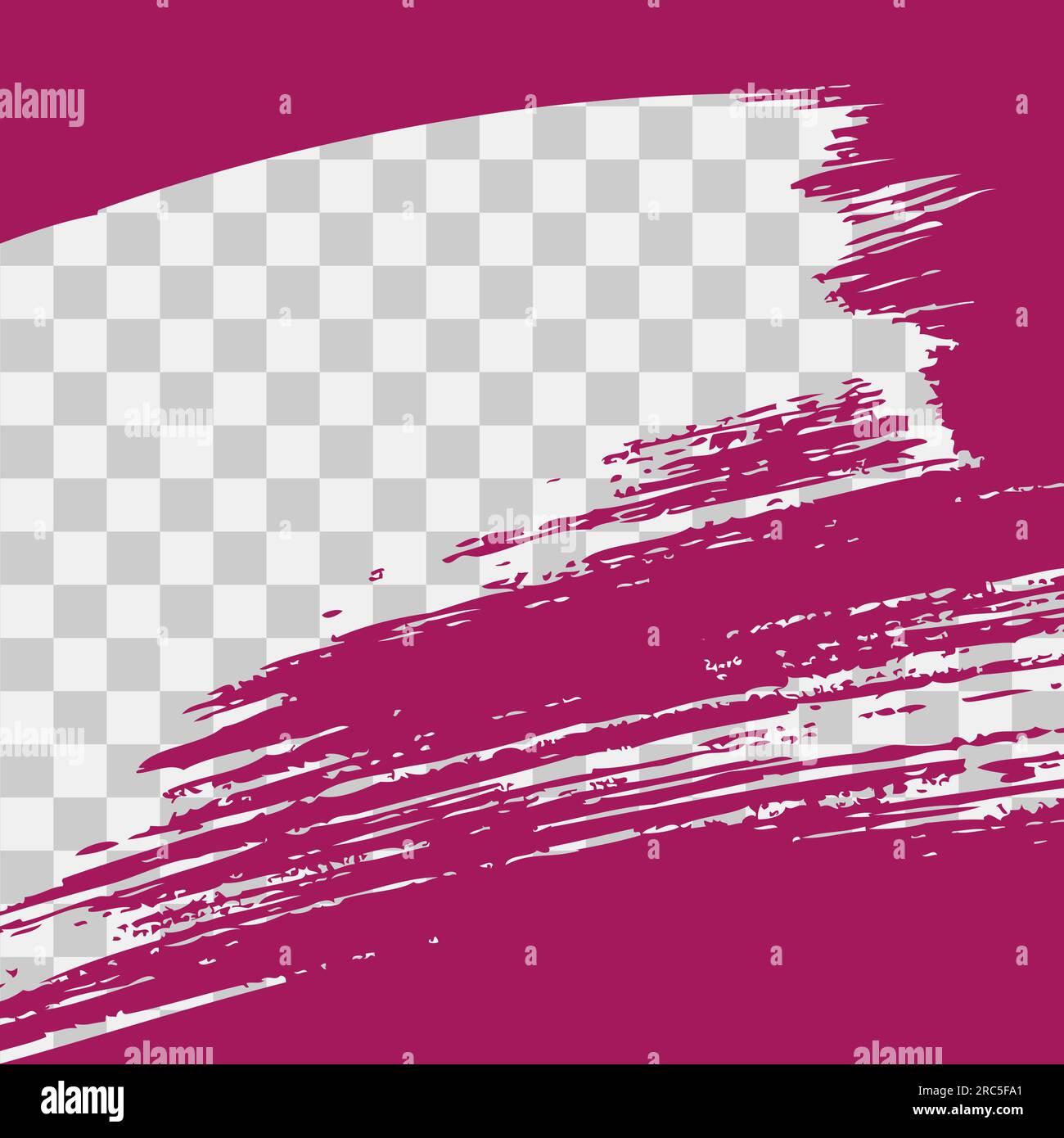 Grunge overlay. Hand drawn brush stroke abstract frame. Transparent ...