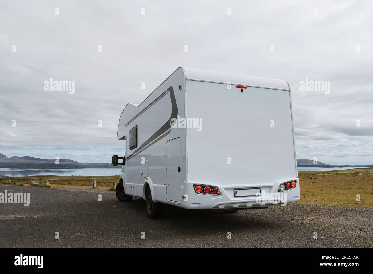 Beautiful nature in Iceland. Scenic Icelandic landscape at cloudy day ...