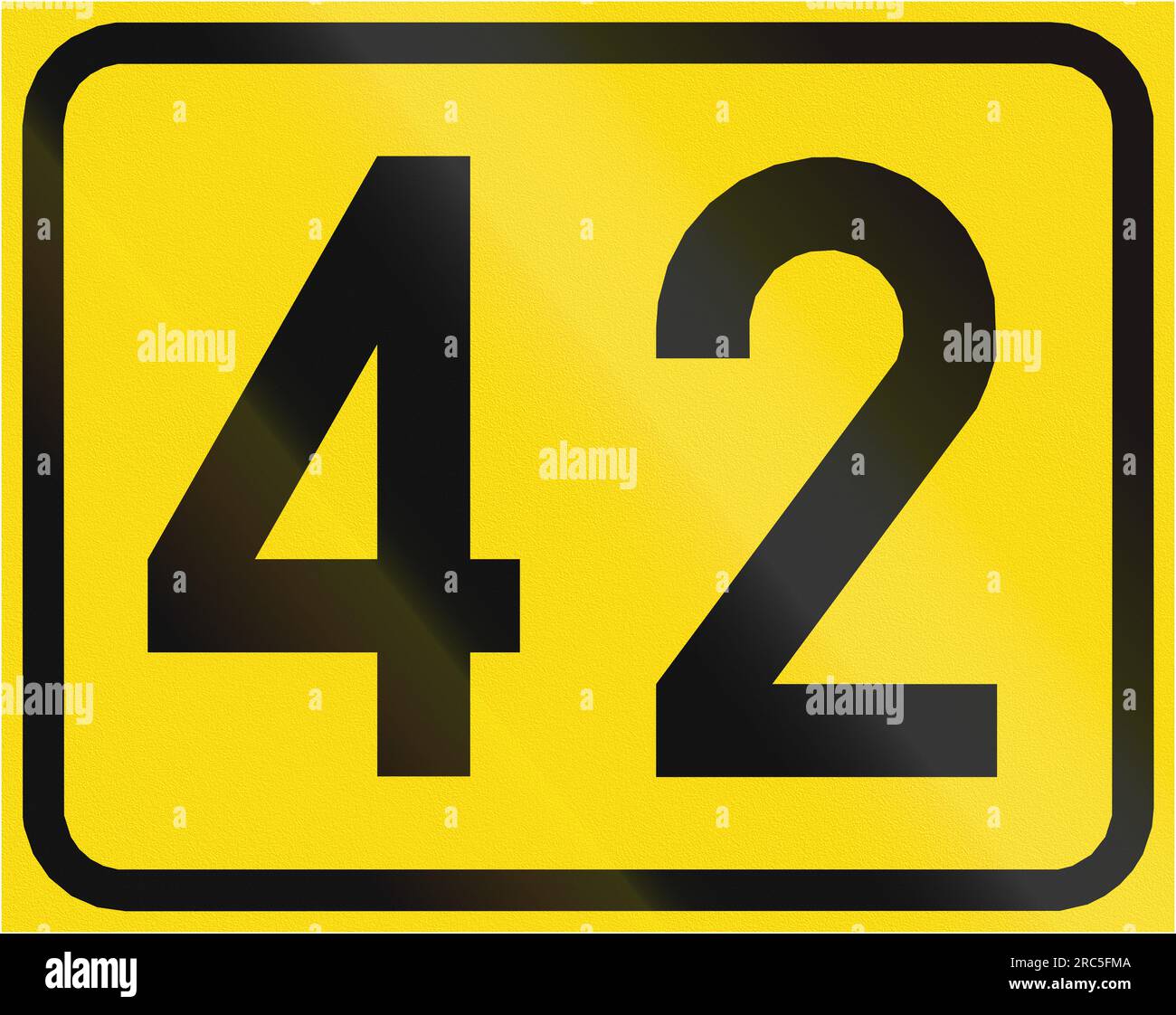 Finnish road sign no. 665. Road number (secondary road/main road, Class ...