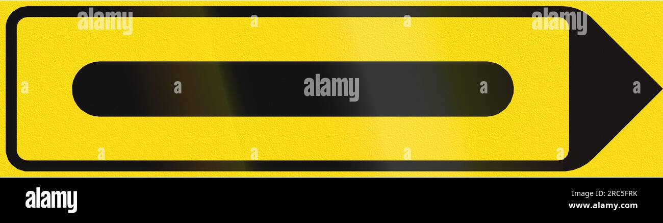 Finnish road sign no. 646. Direction sign for detour Stock Photo - Alamy