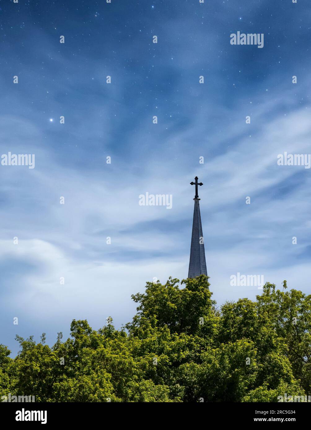Church spire cross hi-res stock photography and images - Alamy