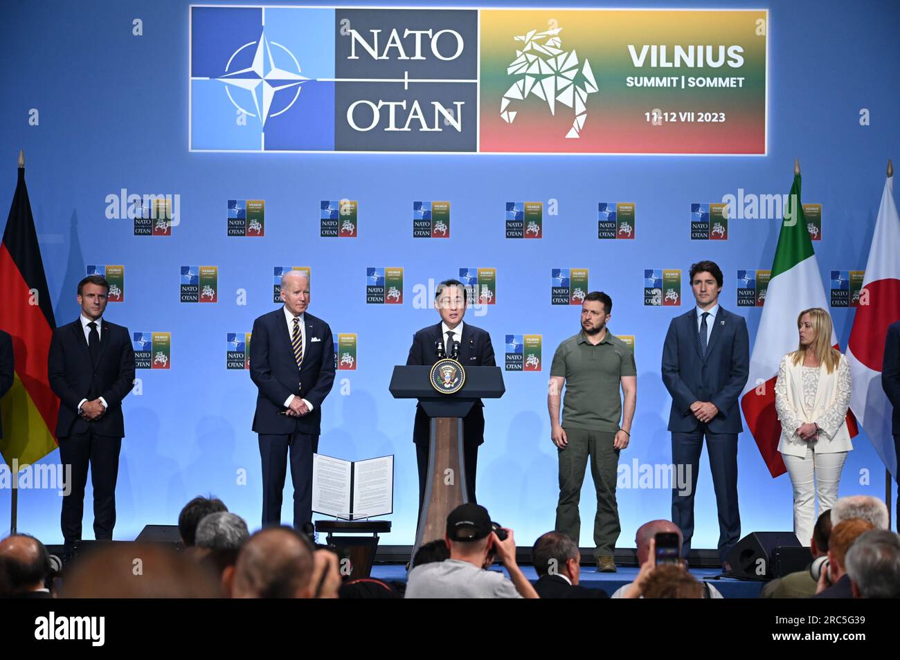 Vilnius, Lithuania. 12th July, 2023. Nato Public Forum 2023 at the ...