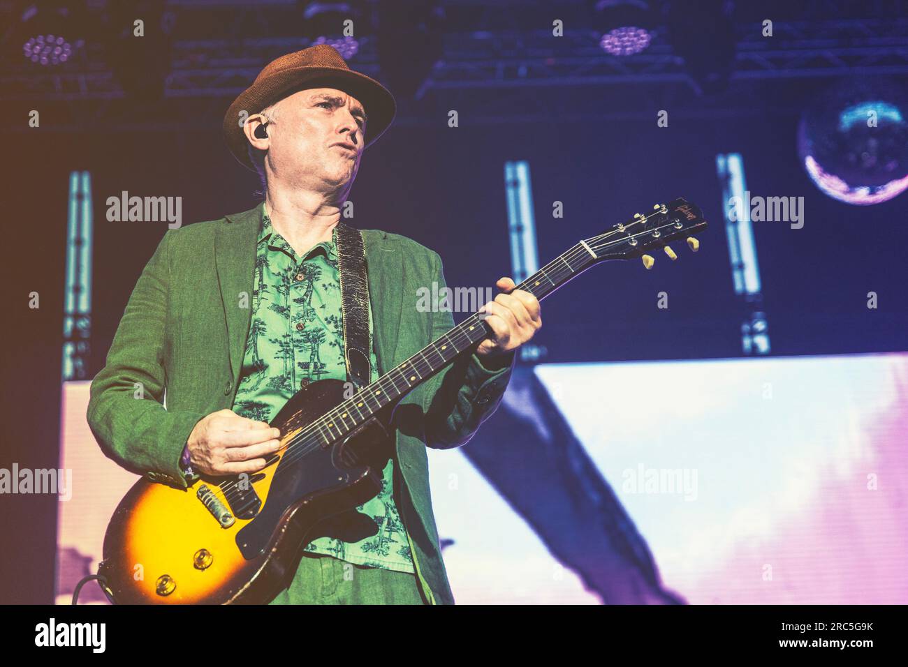 Andrew Innes of Primal Scream Rock band performs at the 2023 Mad Cool ...