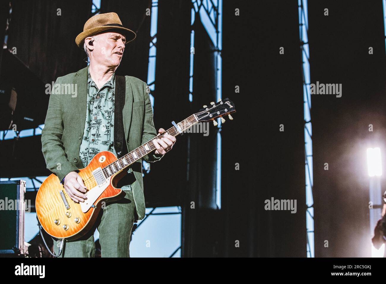 Madrid, Spain. 08th July, 2023. Andrew Innes of Primal Scream Rock band ...