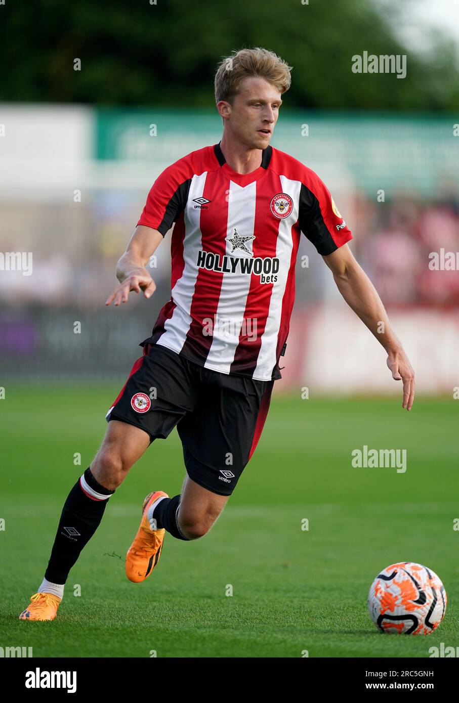 Brentford's Mads Roerslev during a friendly match at LV BET Stadium ...