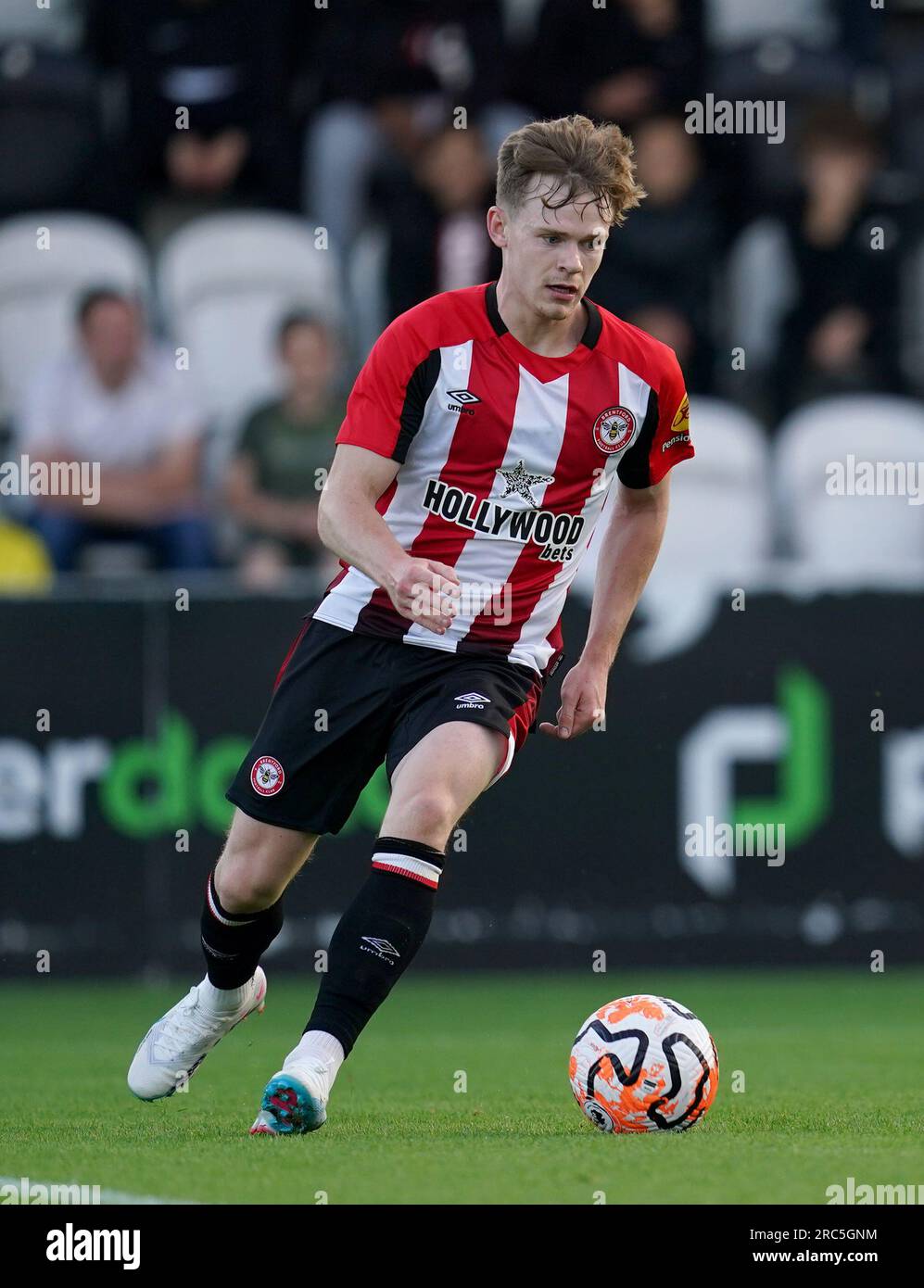 Brentford's Keane Lewis-Potter during a friendly match at LV BET ...