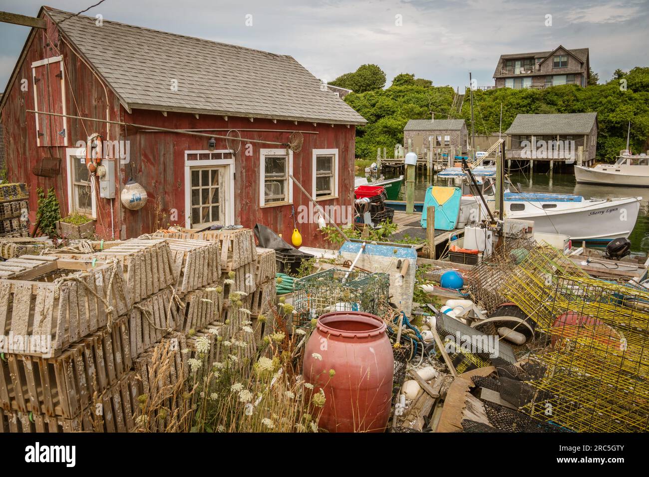 Menemsha, Chilmark, Martha's Vineyard, Massachusetts, US-July 26, 2022 ...