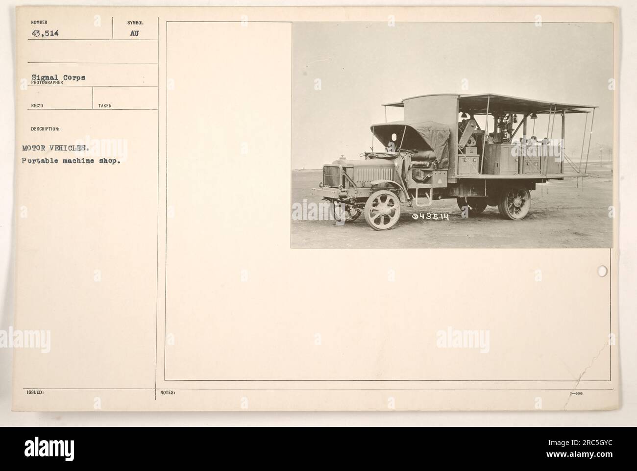 Portable machine shop used by the American military during World War ...