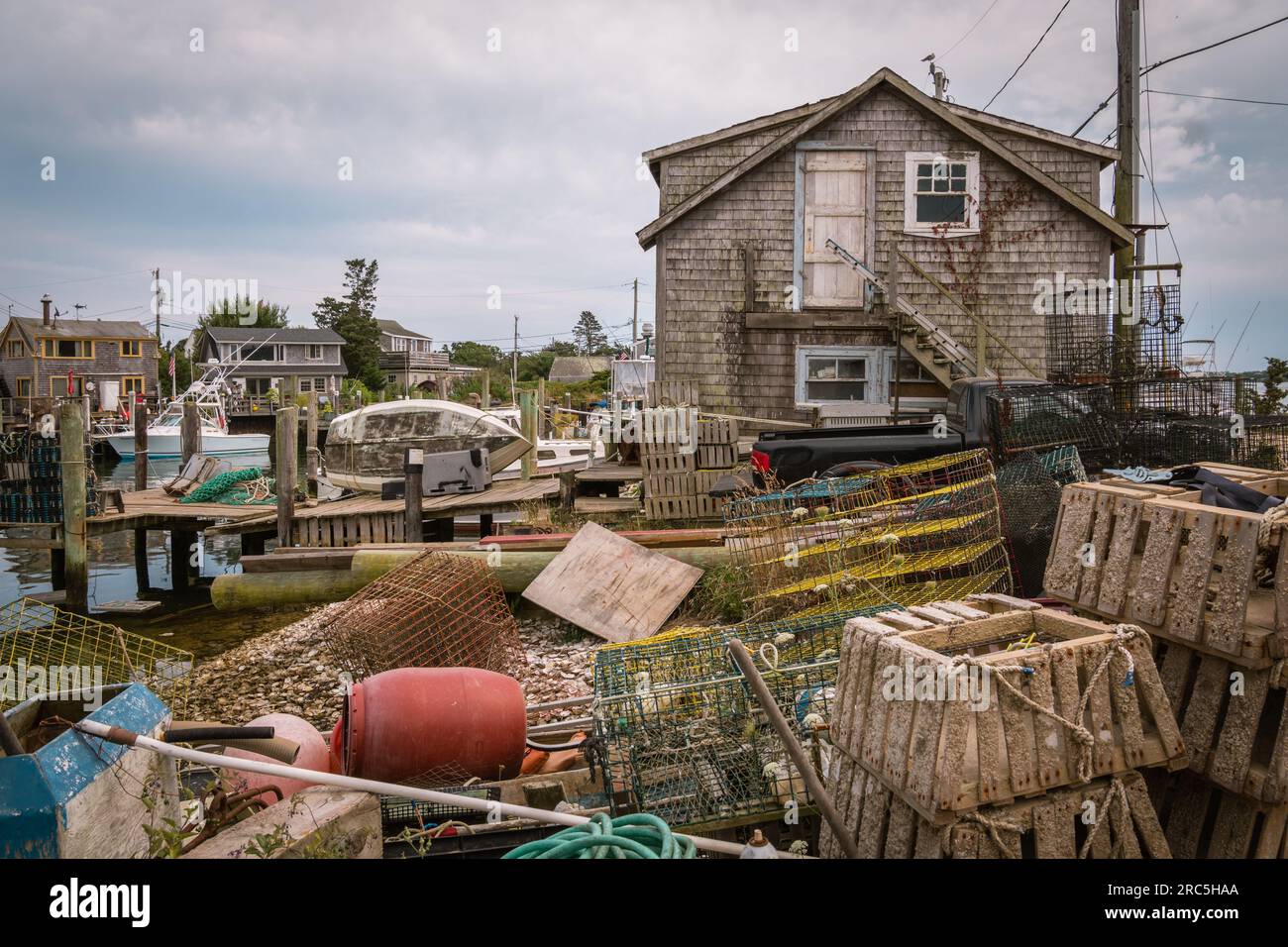 Menemsha, Chilmark, Martha's Vineyard, Massachusetts, US-July 26, 2022 ...