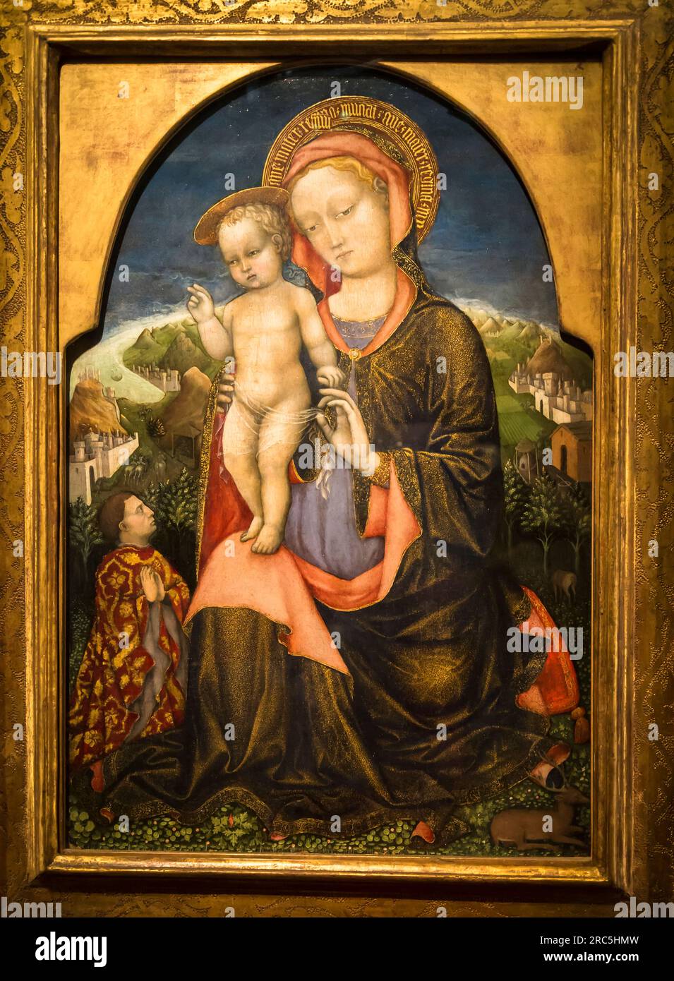 Jacopo Bellini painting Virgin with Child, Jacquemart-André Museum, a private museum in the 8th ...