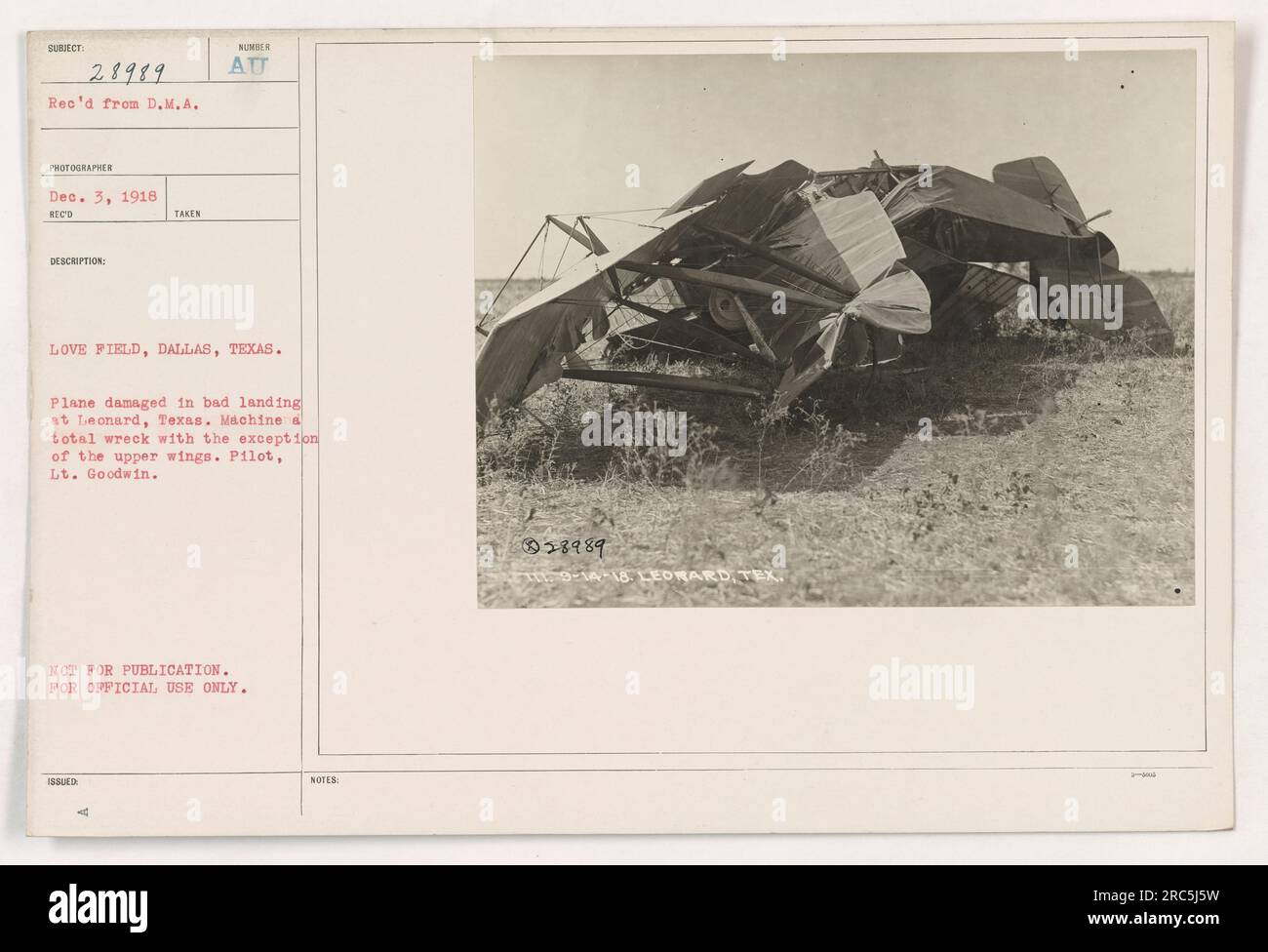 An American military aircraft, piloted by Lt. Goodwin, sustained severe ...