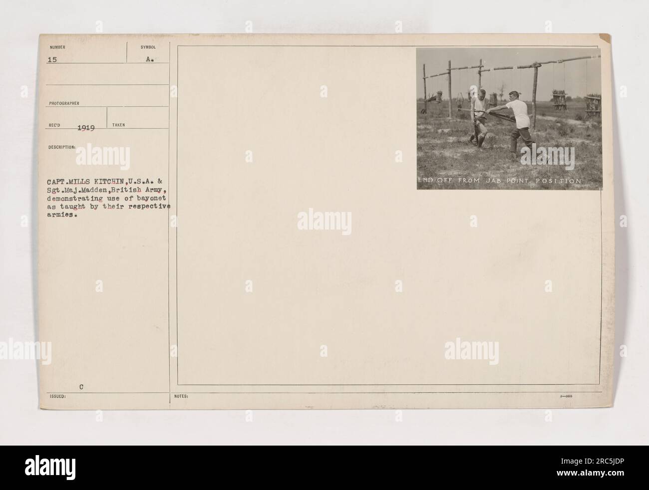 Soldiers teaching bayonet techniques hi-res stock photography and ...