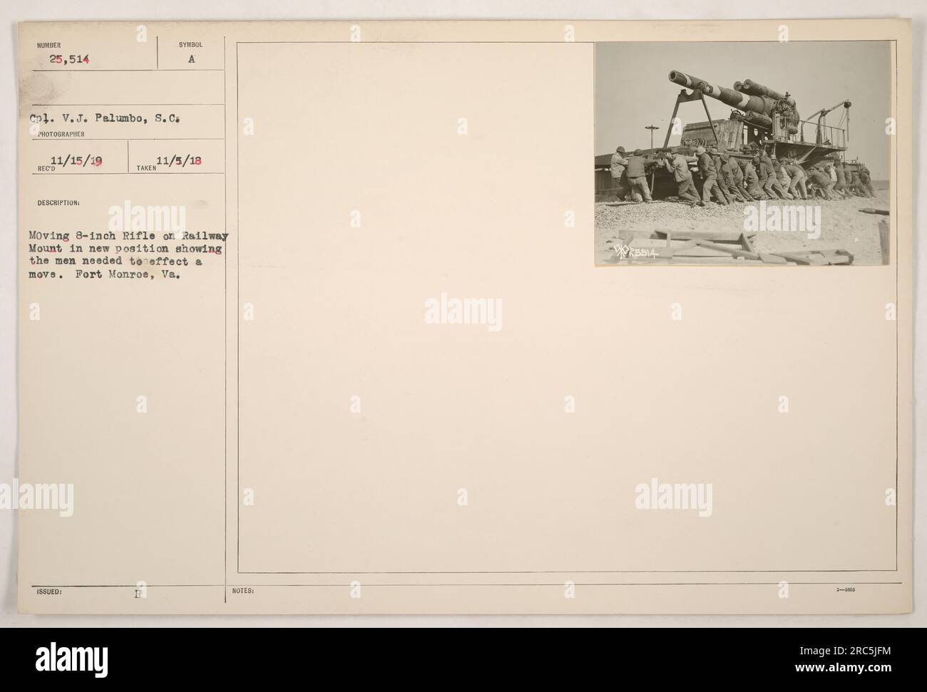 Cpl. V.J. Palumbo of the Signal Corps took this photograph on November ...