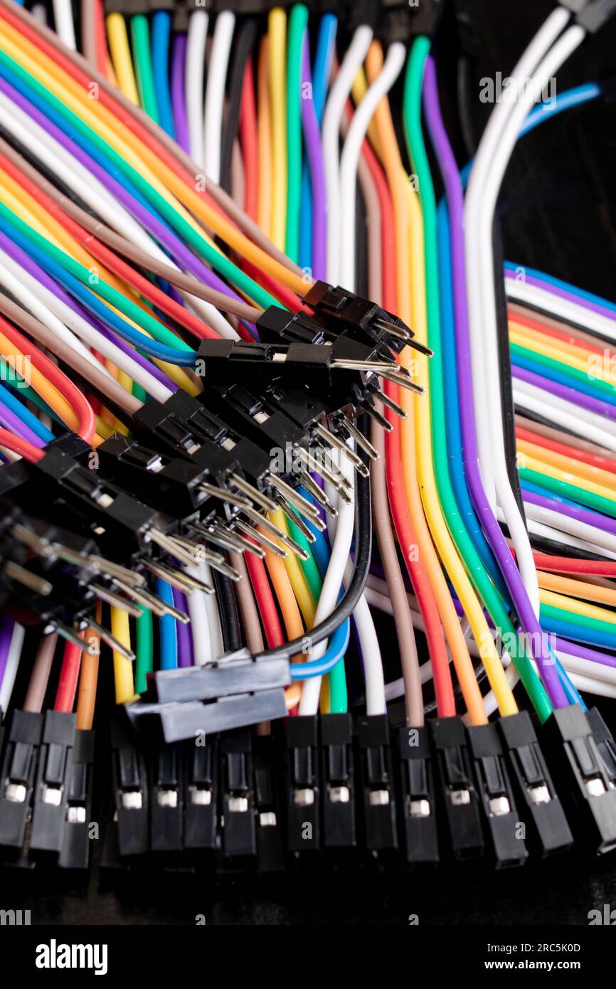 Set different colored power hi-res stock photography and images - Alamy