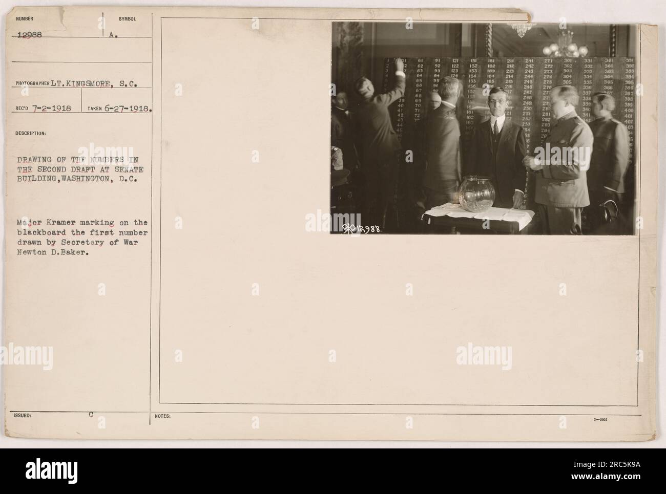Numbers being drawn in the second draft at the Senate Building in ...