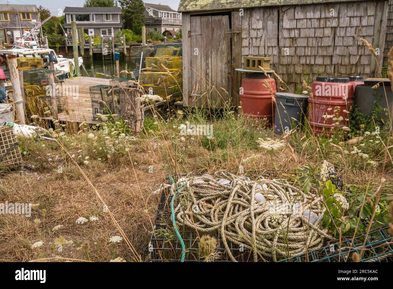 Menemsha, Chilmark, Martha's Vineyard, Massachusetts, US-July 26, 2022 ...