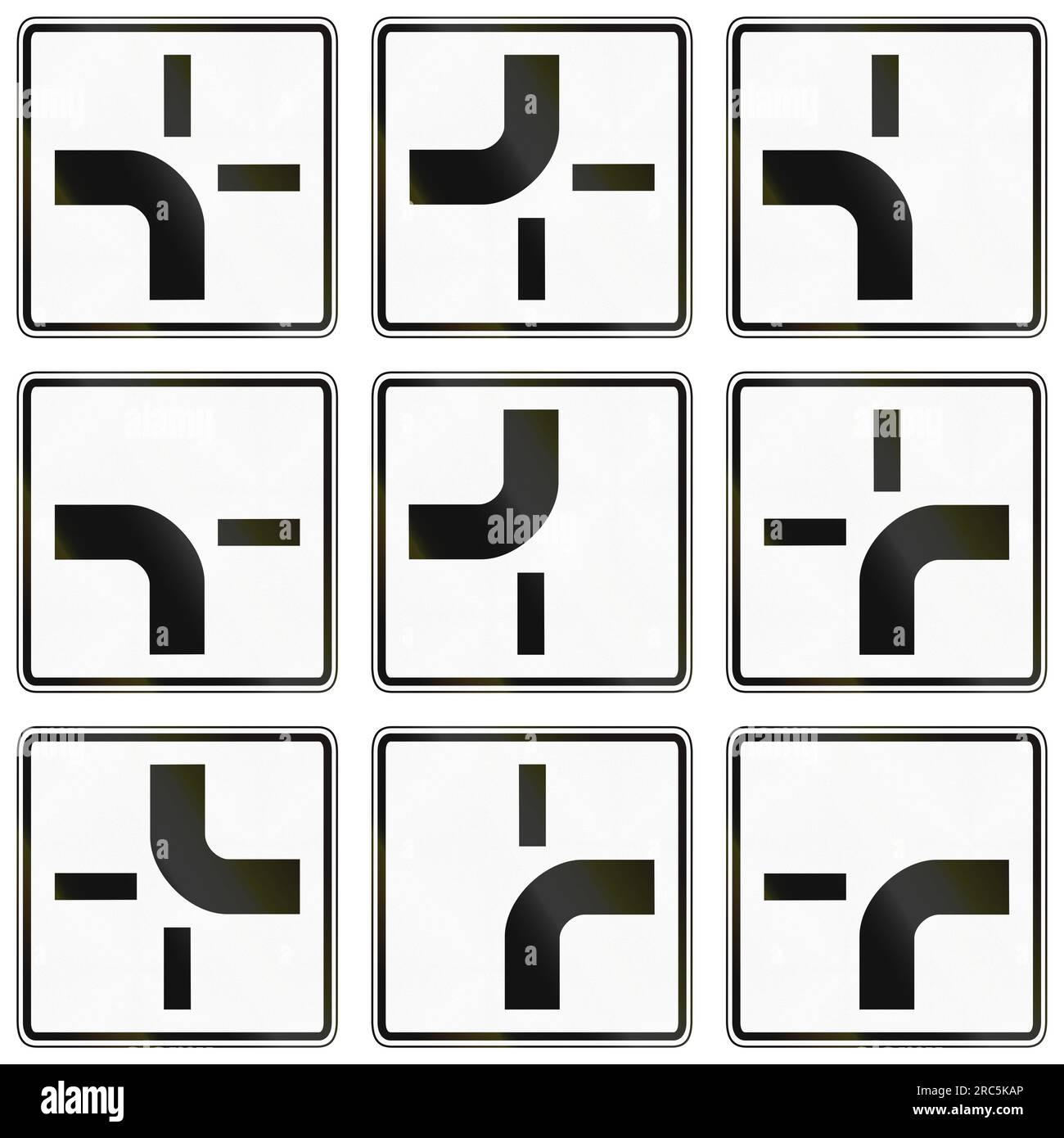 Collection of German supplementary road signs regarding road ...