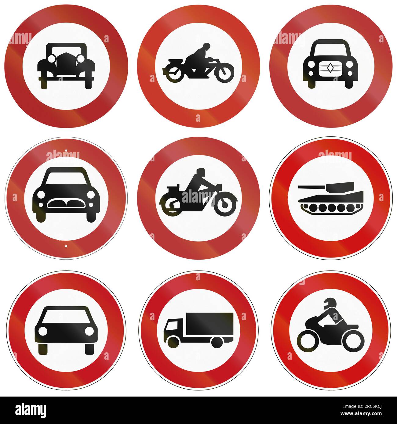 Modern transport montage Cut Out Stock Images & Pictures - Alamy