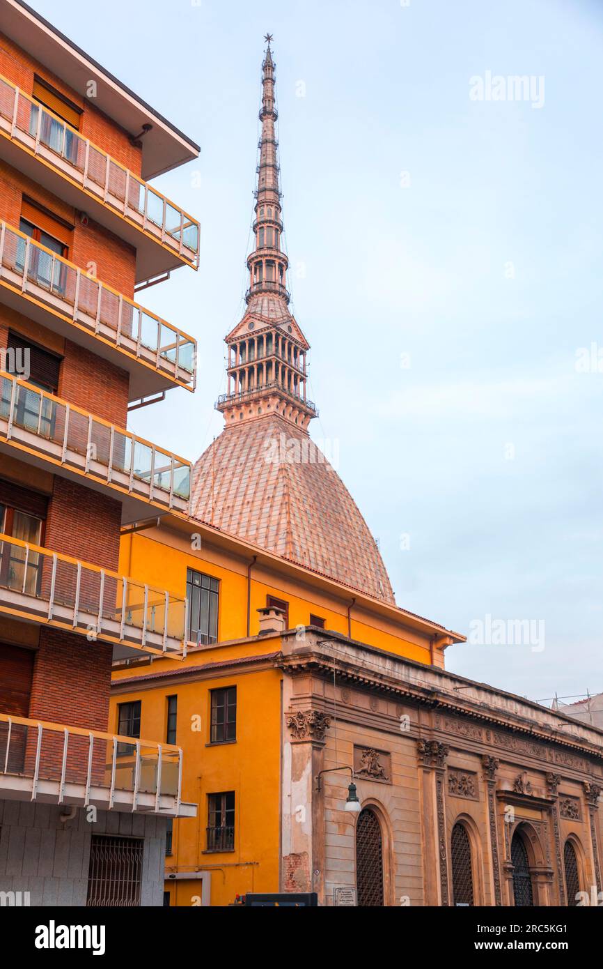 Turin, Italy - March 27, 2022: The Mole Antonelliana, a major landmark ...