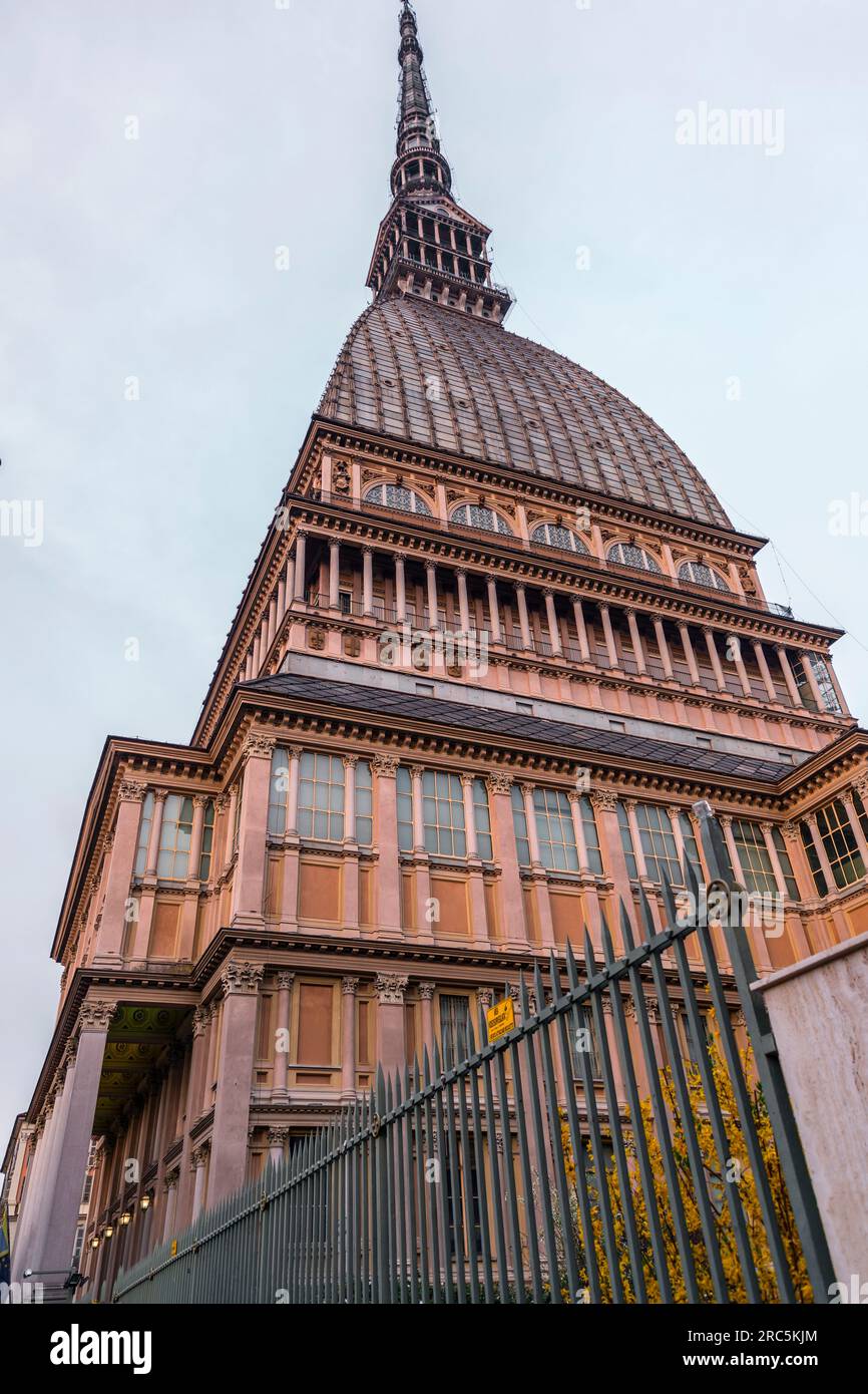 Turin, Italy - March 27, 2022: The Mole Antonelliana, a major landmark ...
