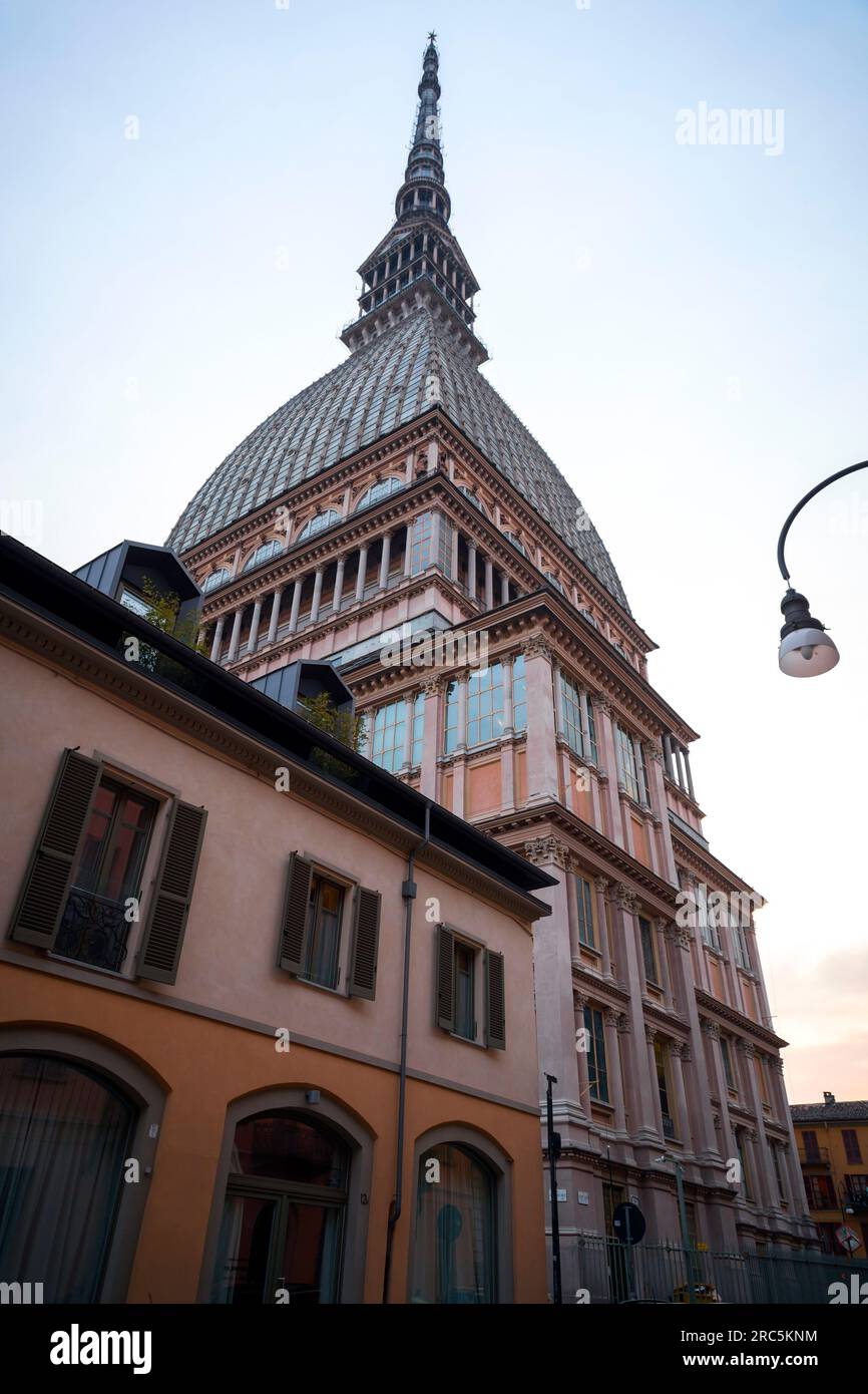 Turin, Italy - March 27, 2022: The Mole Antonelliana, a major landmark ...