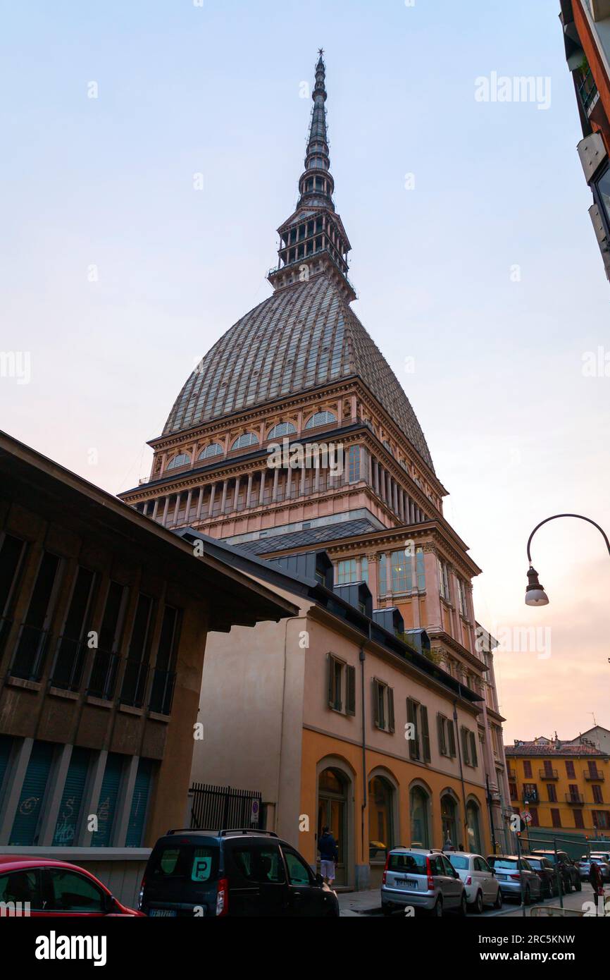 Turin, Italy - March 27, 2022: The Mole Antonelliana, a major landmark ...