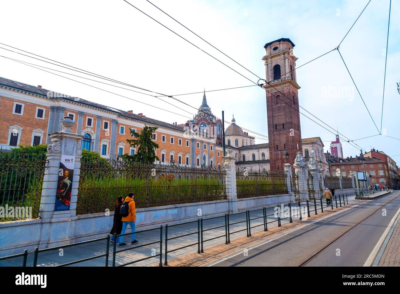 Turin, Italy - March 27, 2022: The museum complex of the Royal Museums ...
