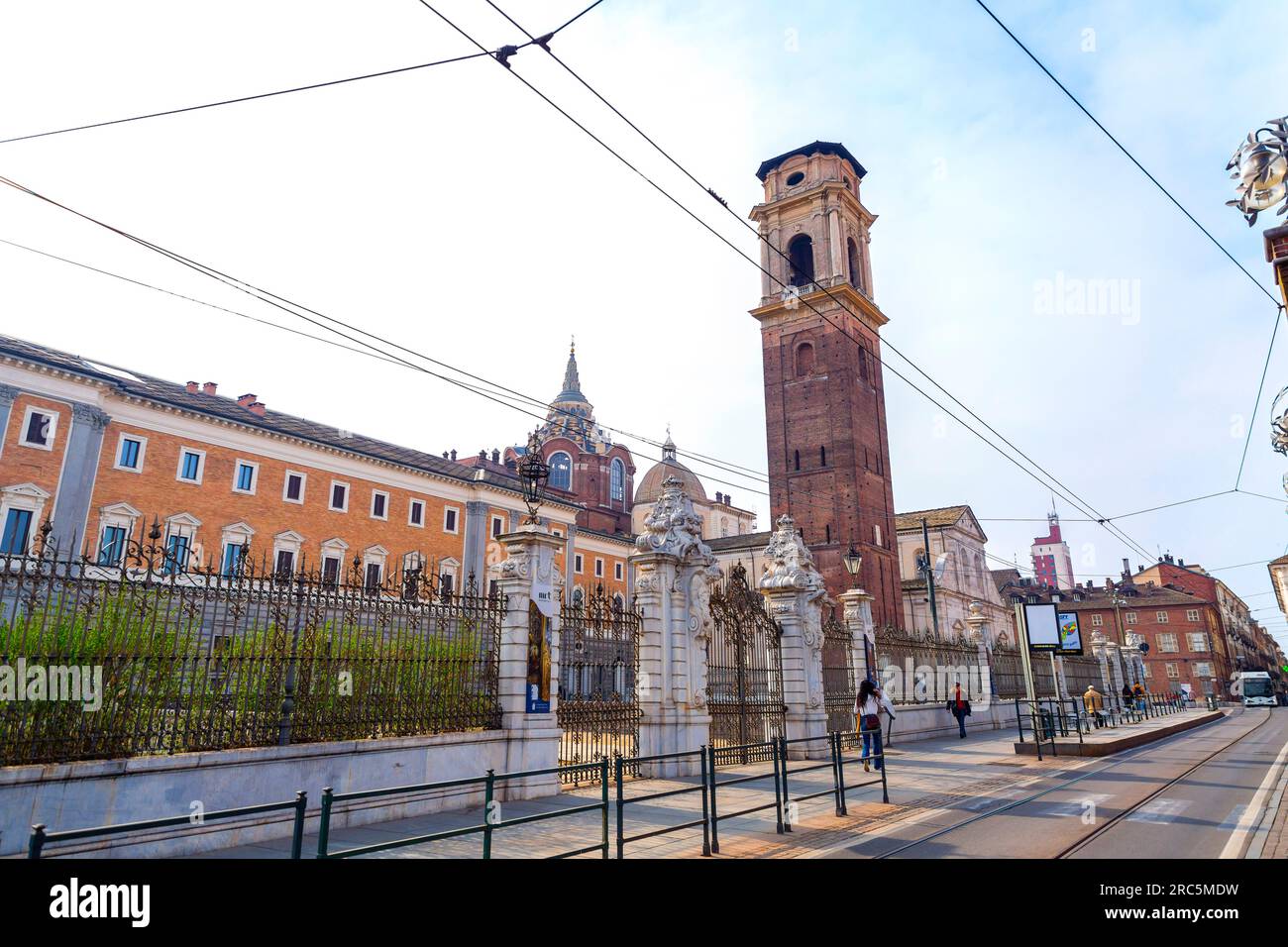 Turin, Italy - March 27, 2022: The museum complex of the Royal Museums ...