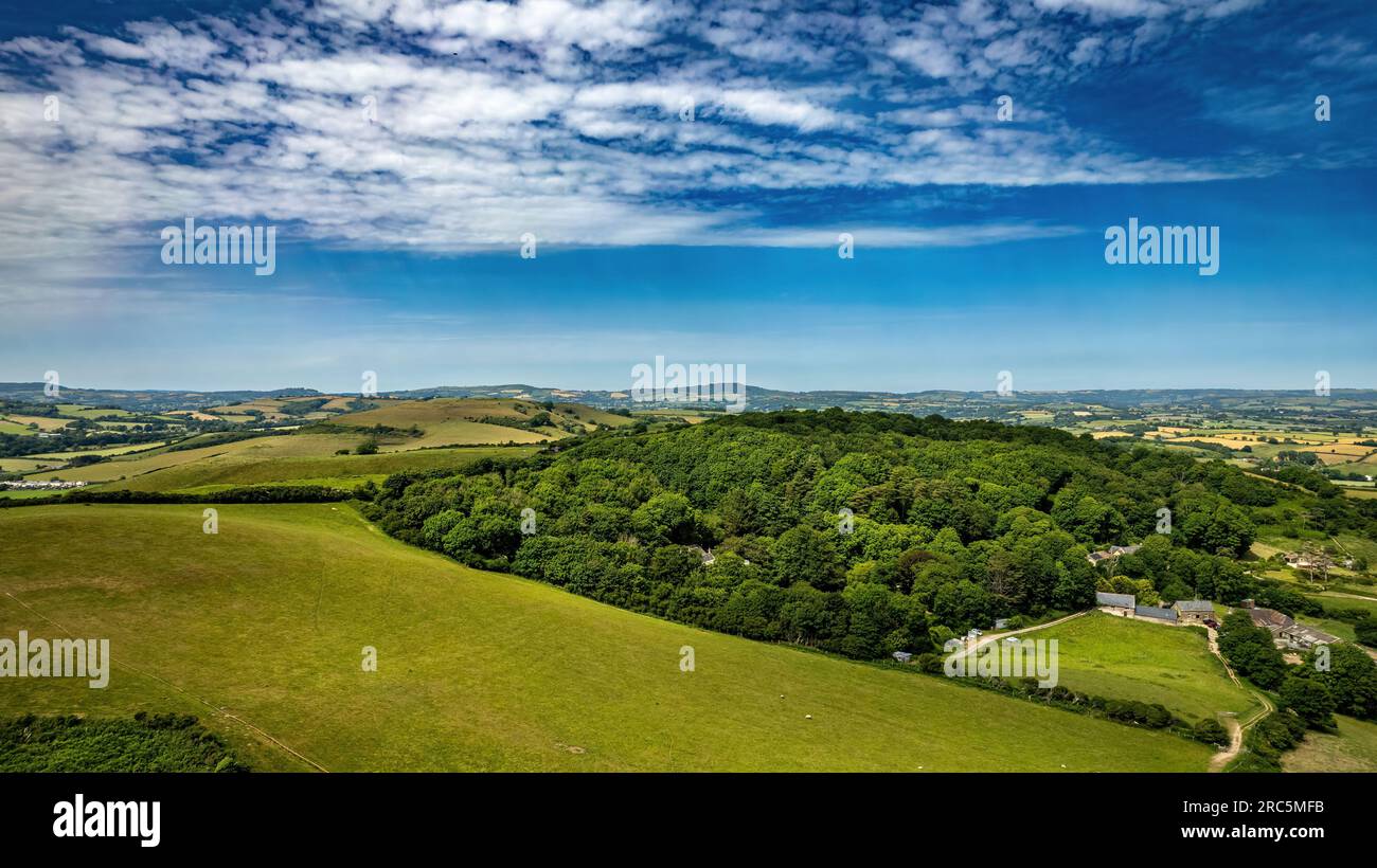 Beautiful view footage taken with a drone in Yorkshire Stock Photo - Alamy